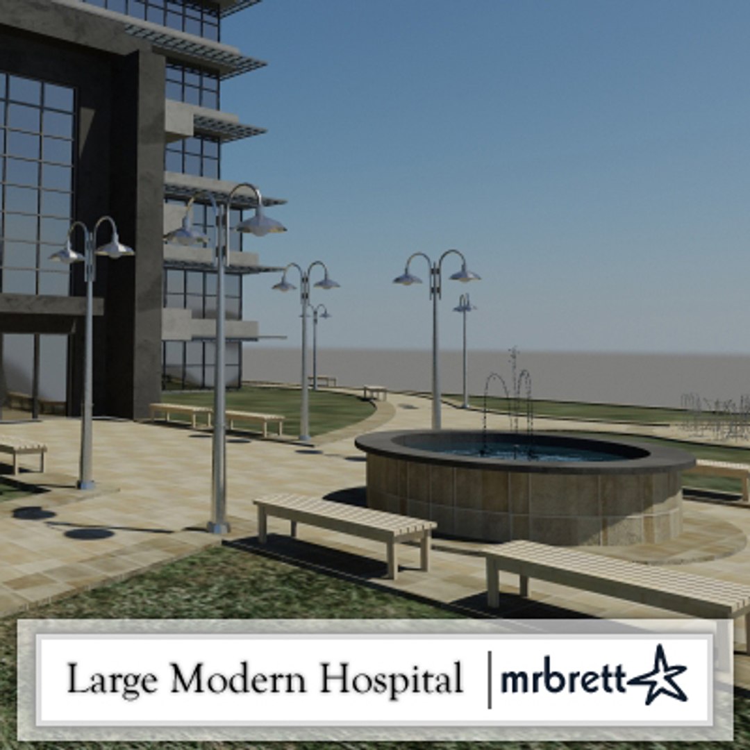 3ds Large Hospital Office Building