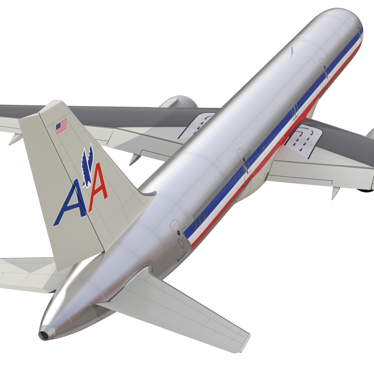 3d model boeing 757-200f american airlines