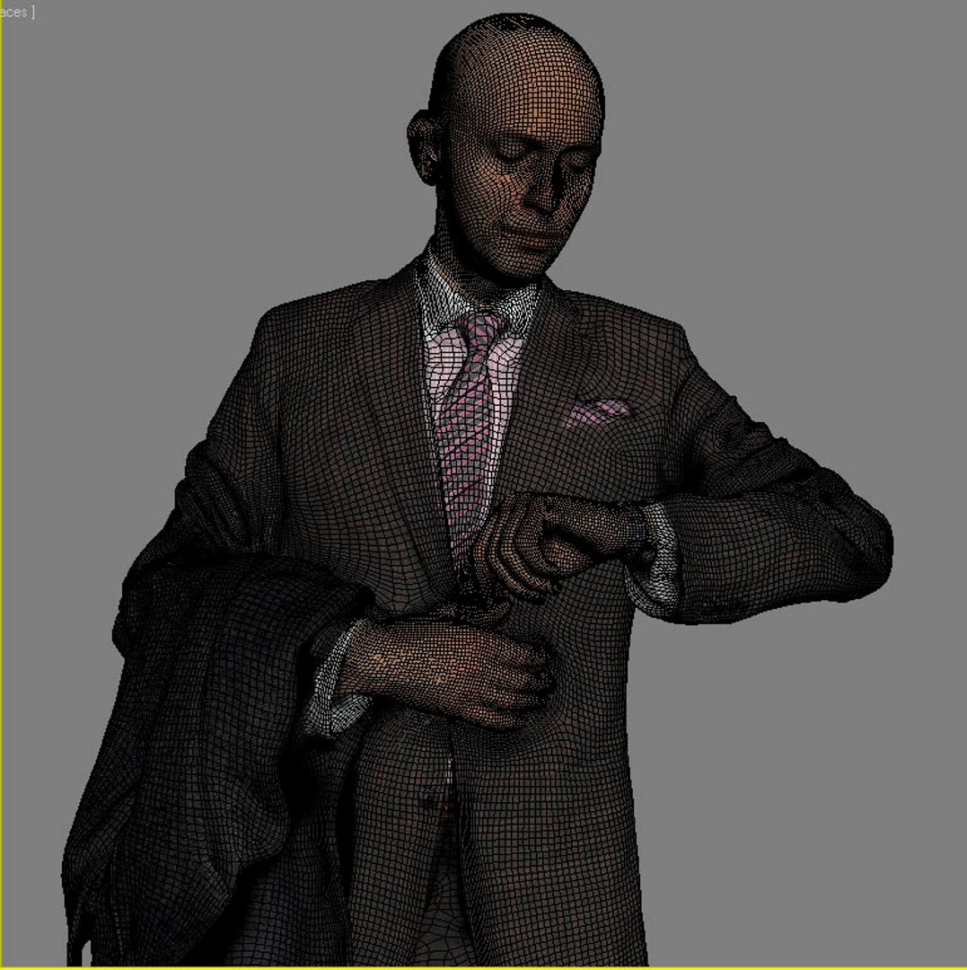 man male human 3d obj