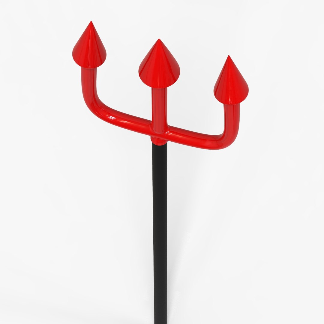 3D halloween devil s fork - TurboSquid 1214067