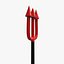 3D halloween devil s fork - TurboSquid 1214067