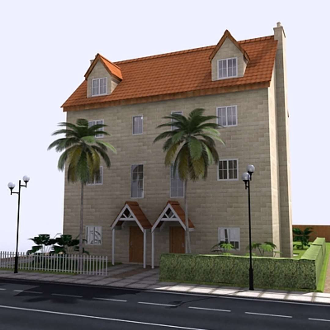 3d Residential Block Model