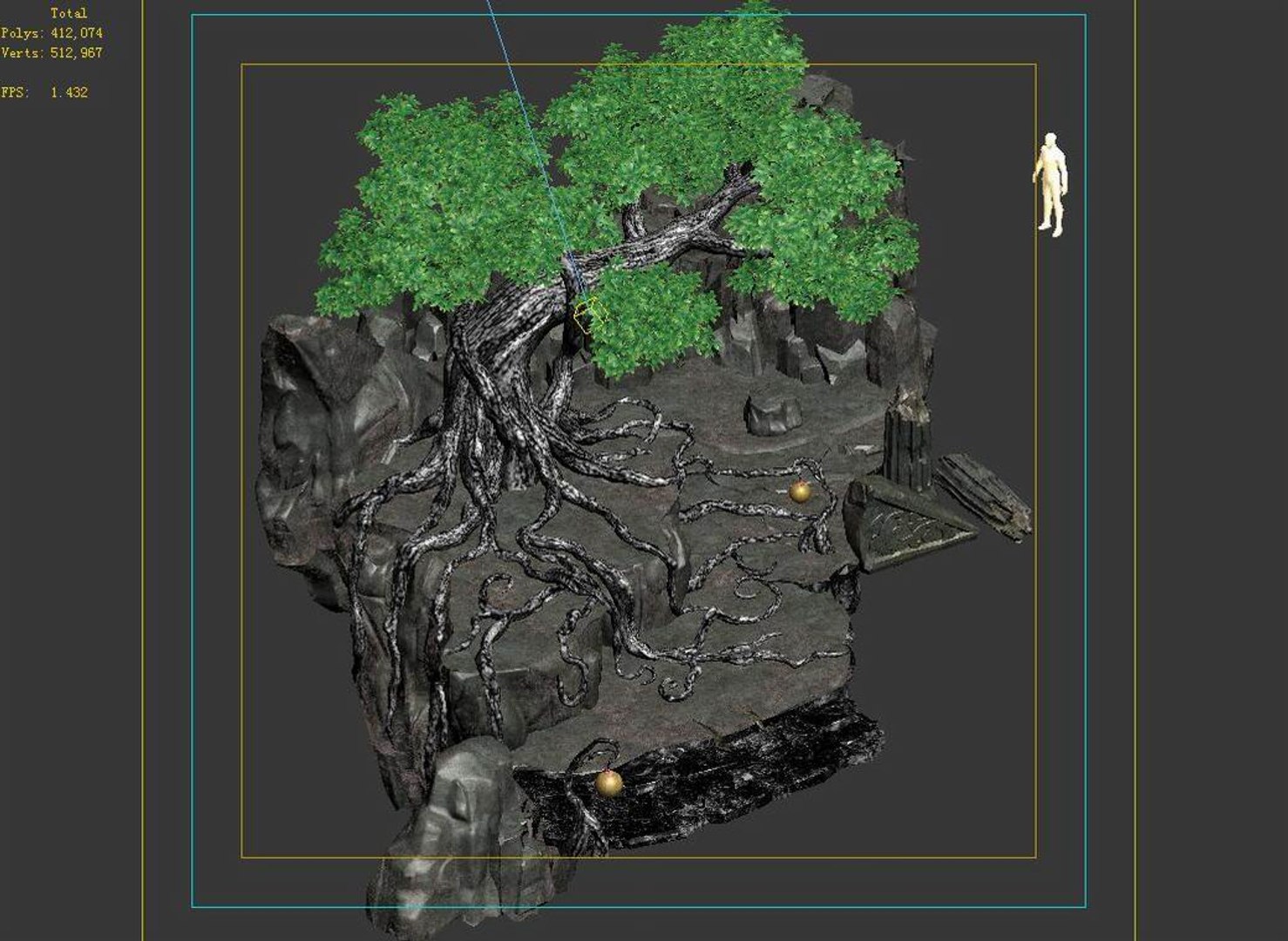 Fallen Land - Stone Model - TurboSquid 1449673