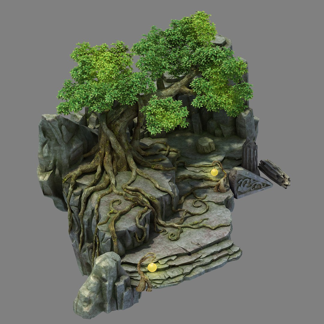 Fallen Land - Stone Model - TurboSquid 1449673