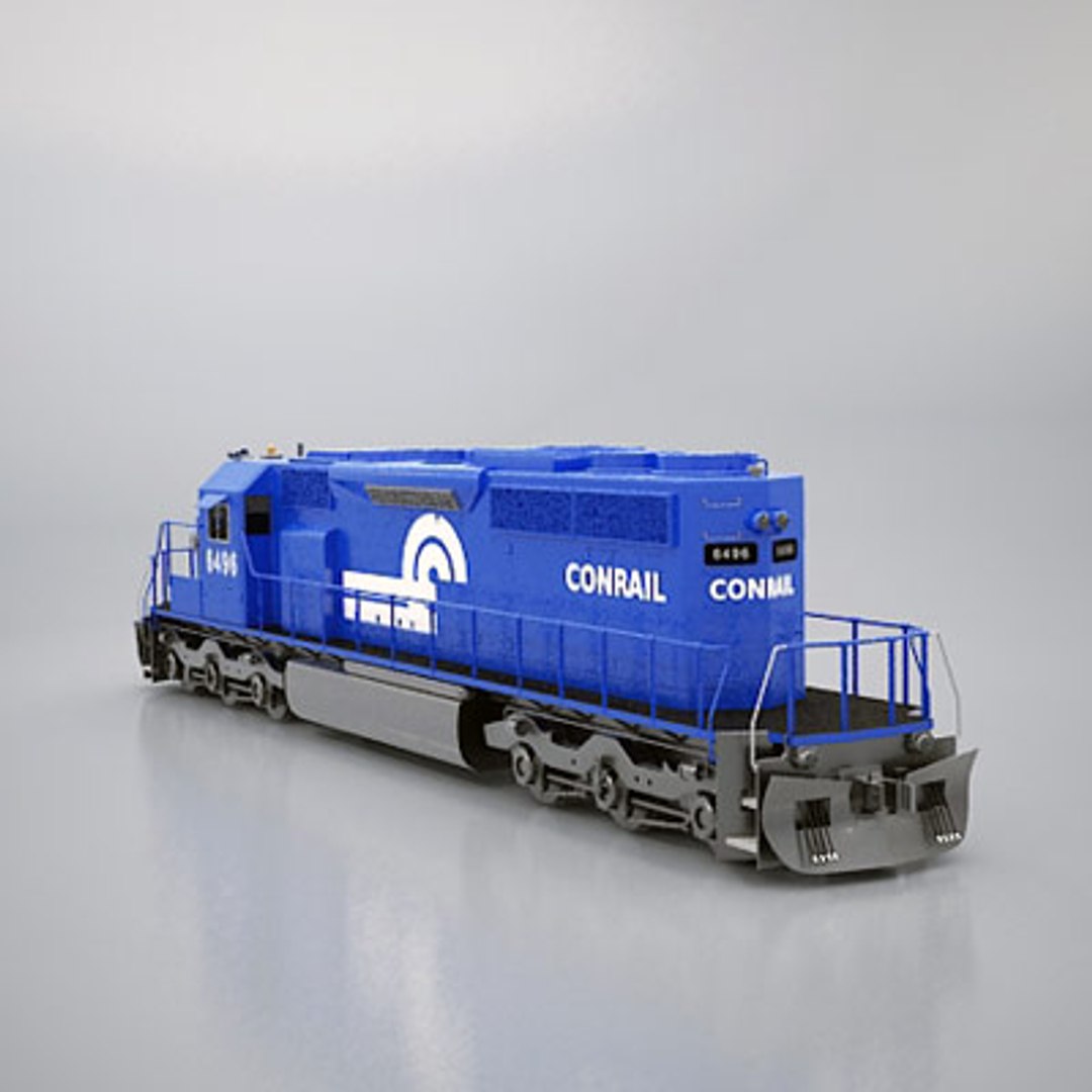 3d Sd40 Conrail Model