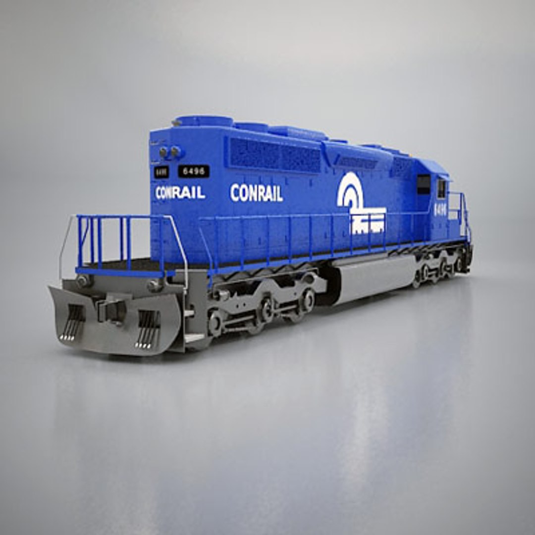 3d Sd40 Conrail Model