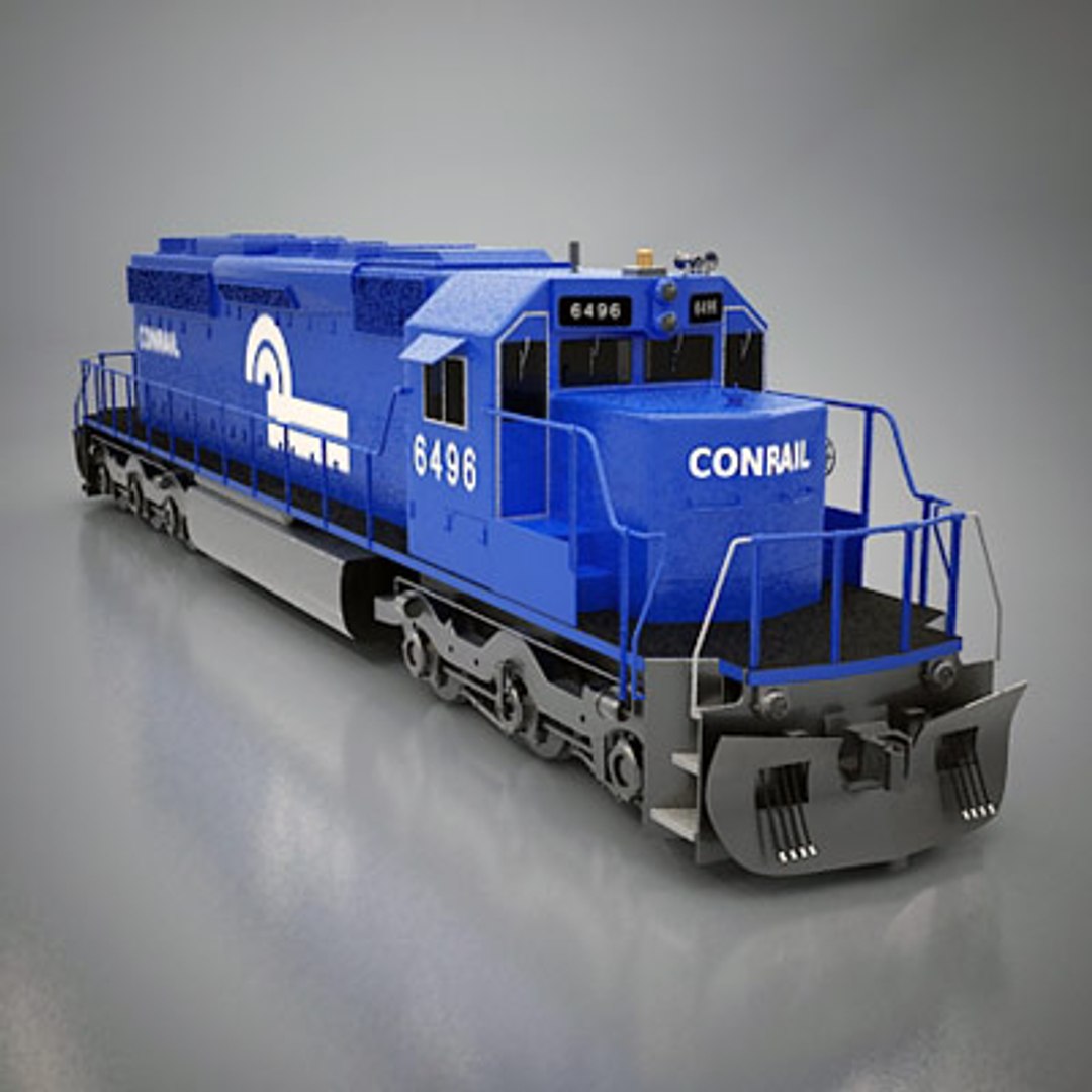 3d Sd40 Conrail Model