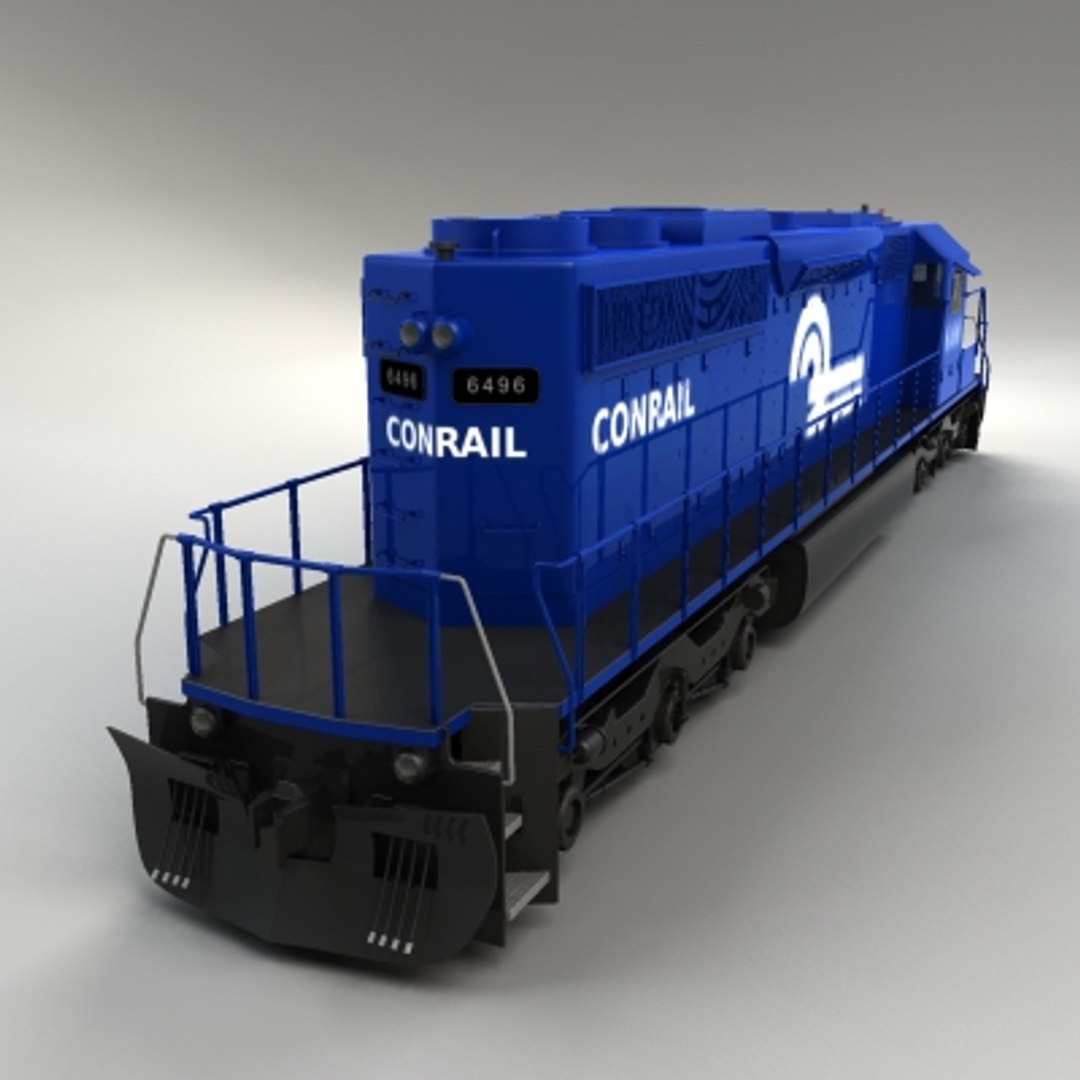 3d Sd40 Conrail Model