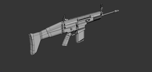 Fn scar 3D model - TurboSquid 1234236