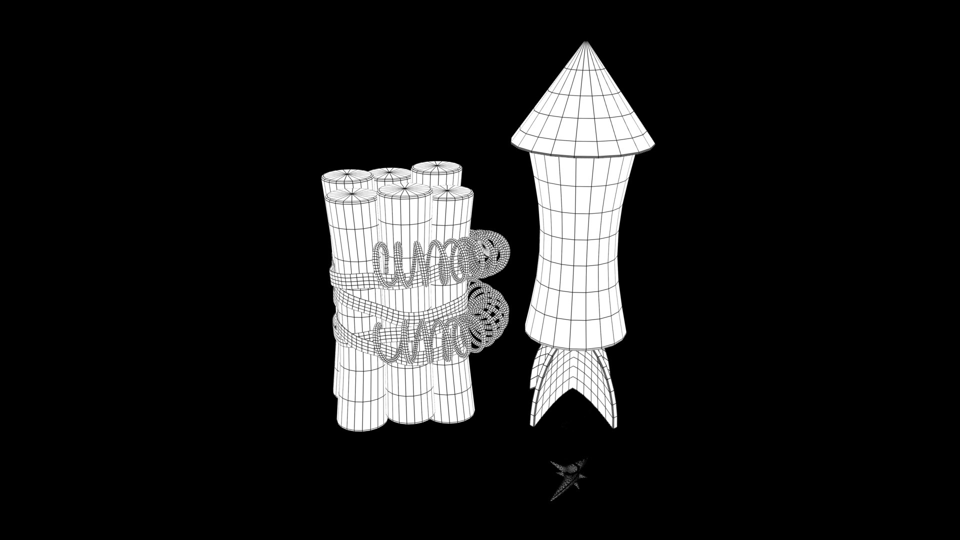 3D Rocket Bomb Model - TurboSquid 2252167