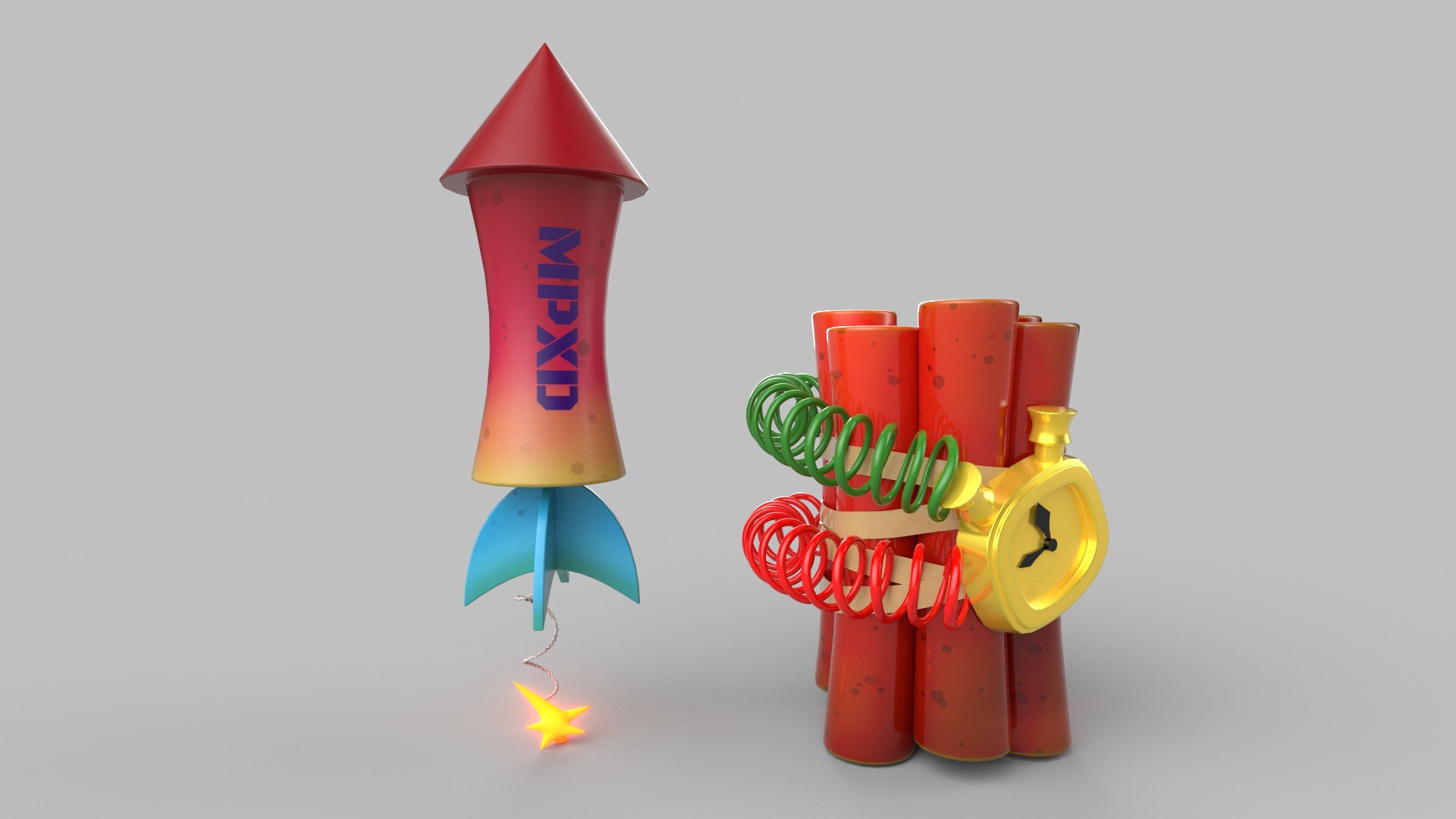 3D Rocket Bomb Model - TurboSquid 2252167