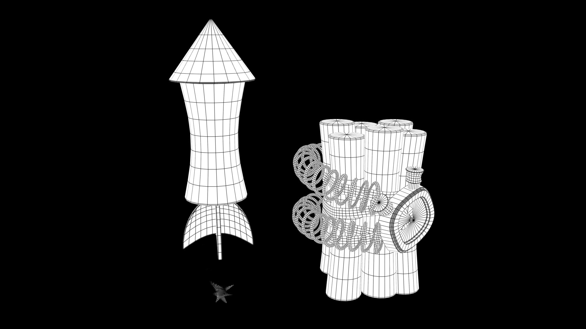 3D Rocket Bomb Model - TurboSquid 2252167
