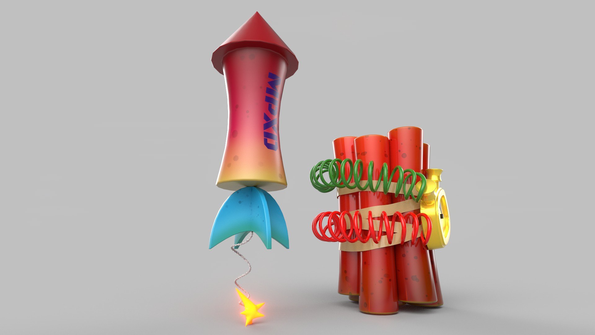 3D Rocket Bomb Model - TurboSquid 2252167