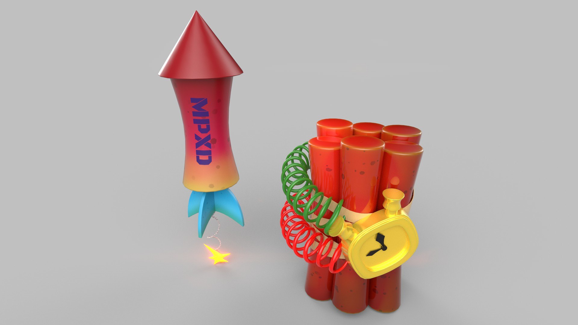 3D Rocket Bomb Model - TurboSquid 2252167
