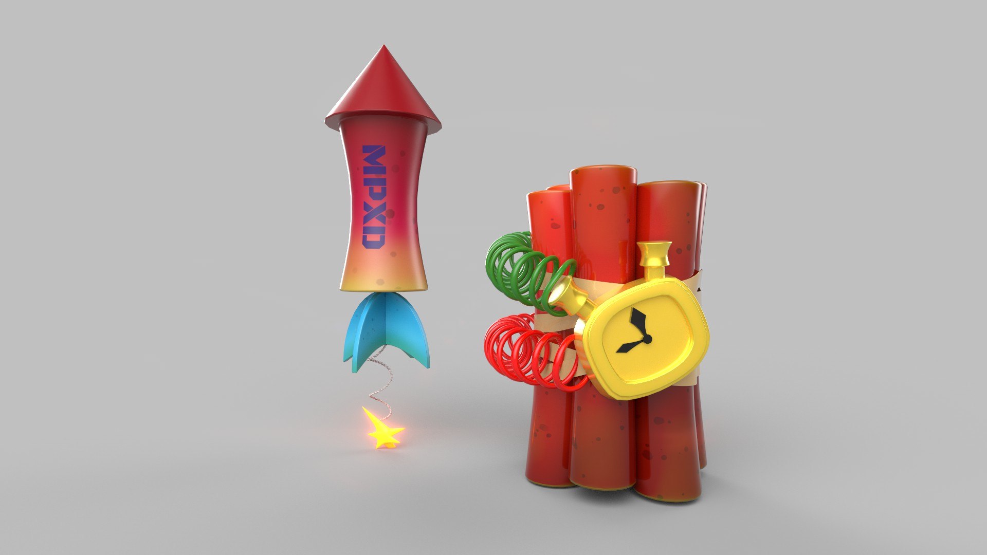 3D Rocket Bomb Model - TurboSquid 2252167