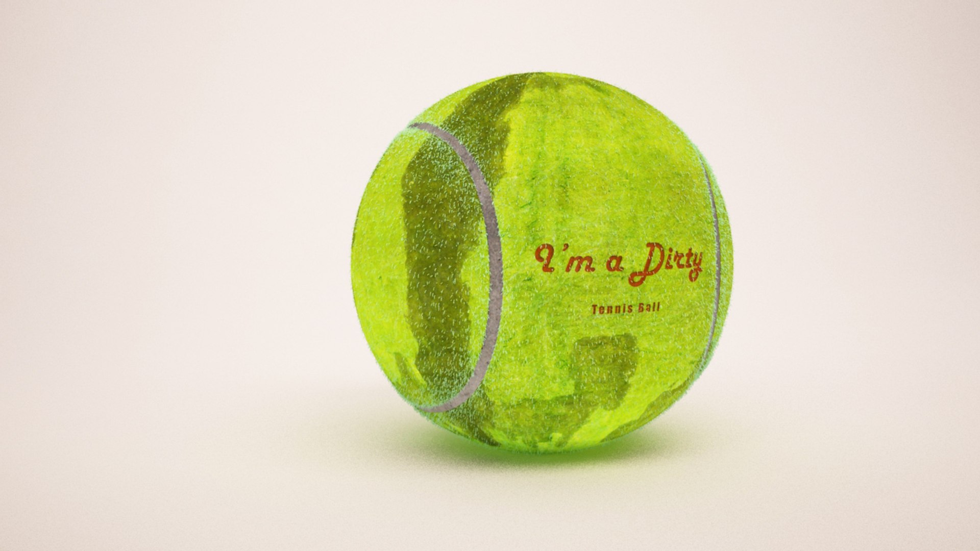 3d Realistic Tennis Ball - Model