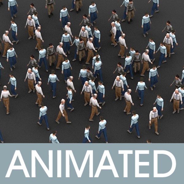 Animated Crowd 3D Models for Download | TurboSquid