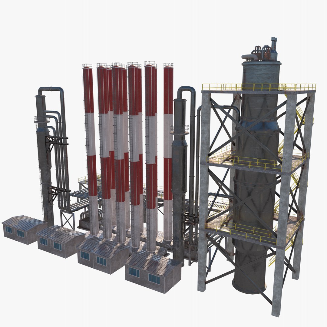 3D Model Refinery Unit - TurboSquid 1538744