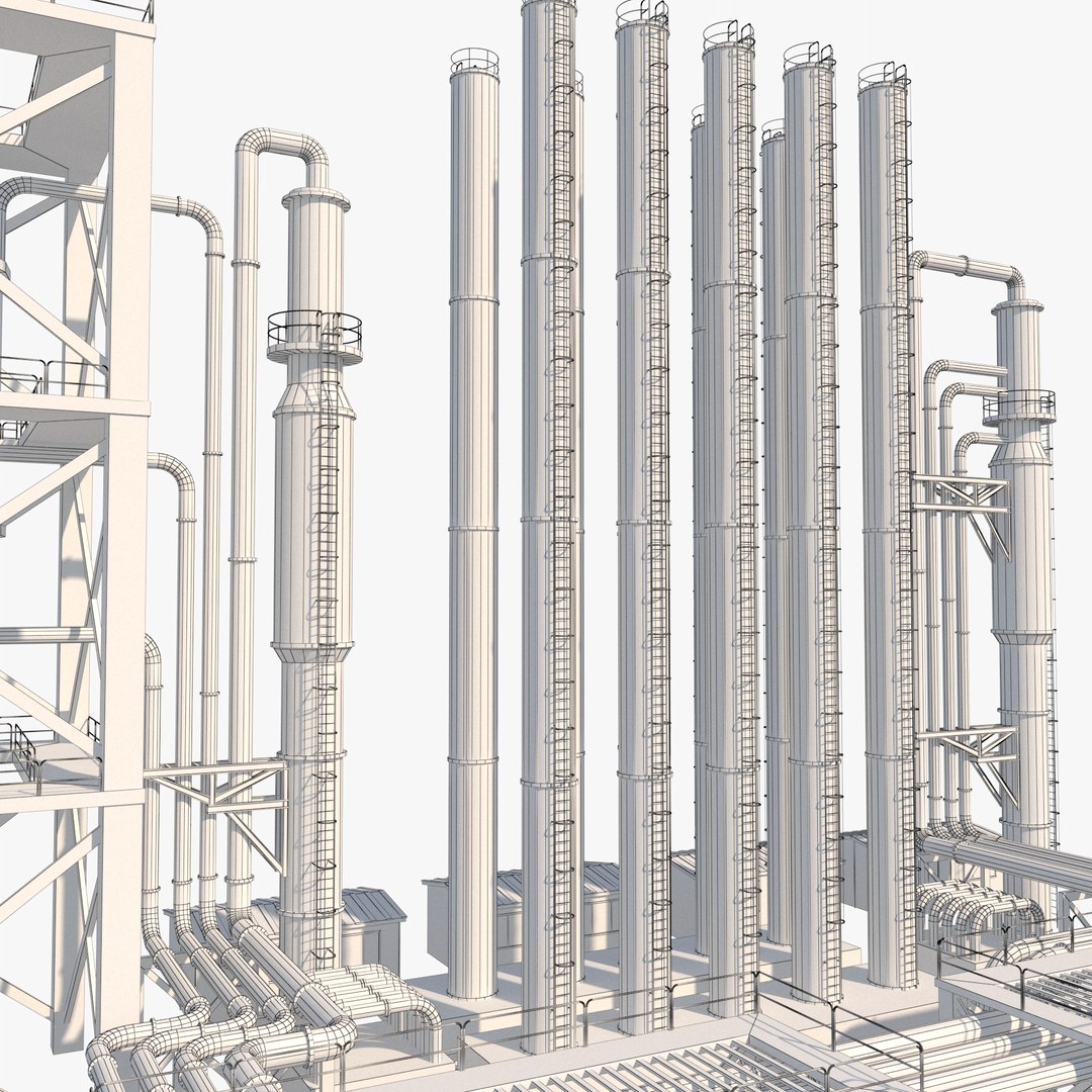 3D Model Refinery Unit - TurboSquid 1538744