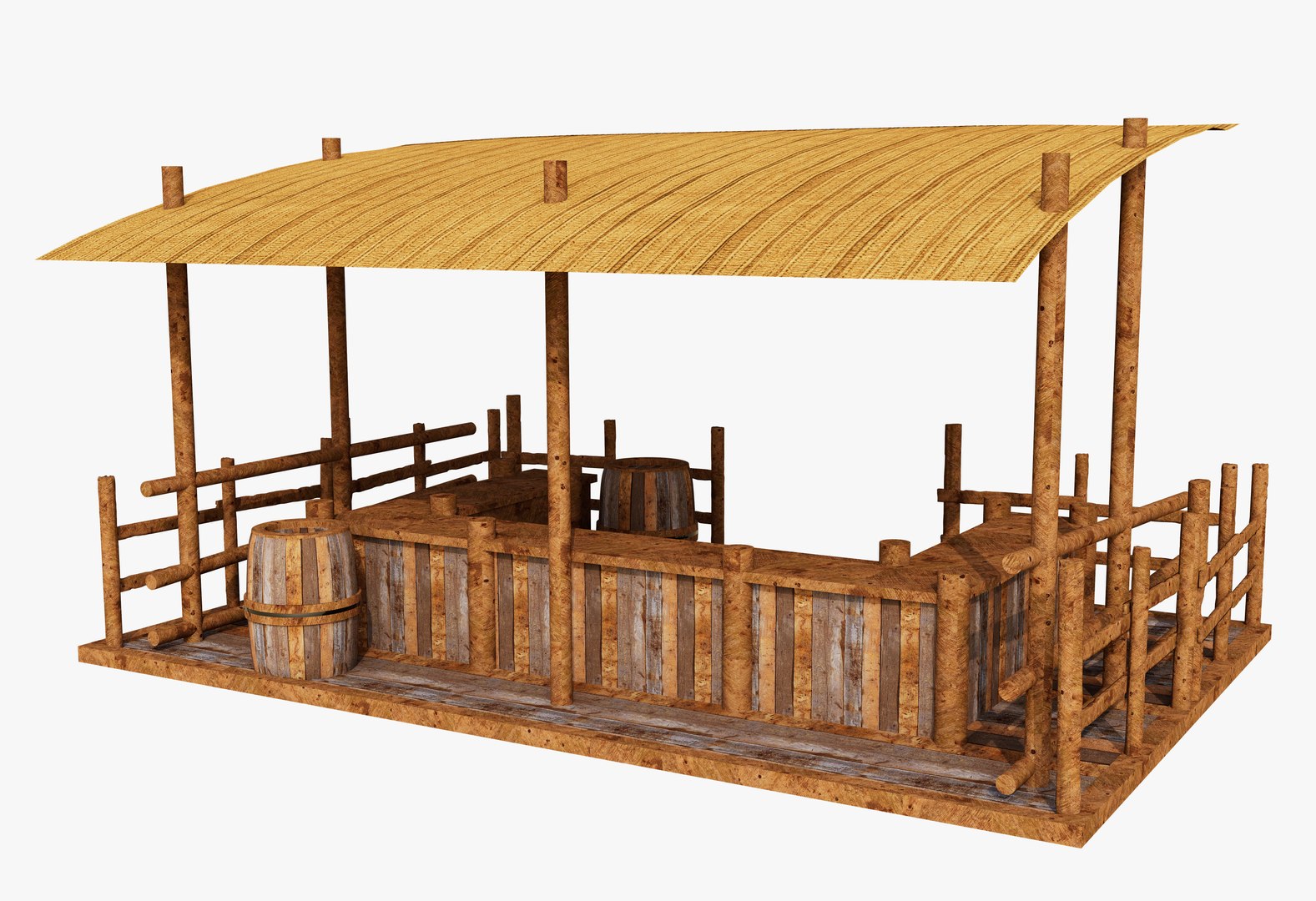 Market Stall 3D Model - TurboSquid 1849929