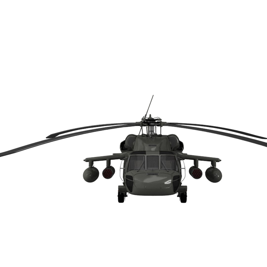 3d Uh64a Blackhawk Helicopter Model