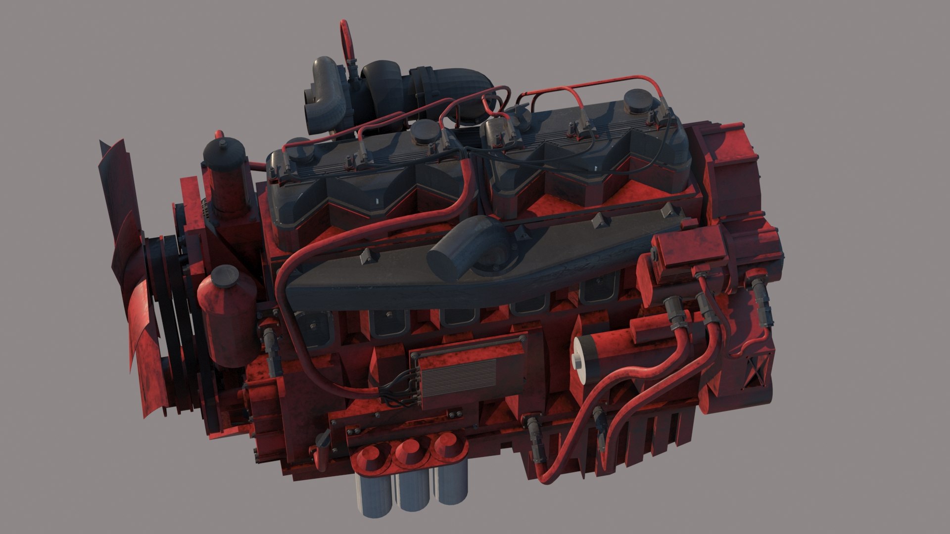 3D Engine Truck Model - TurboSquid 1490202