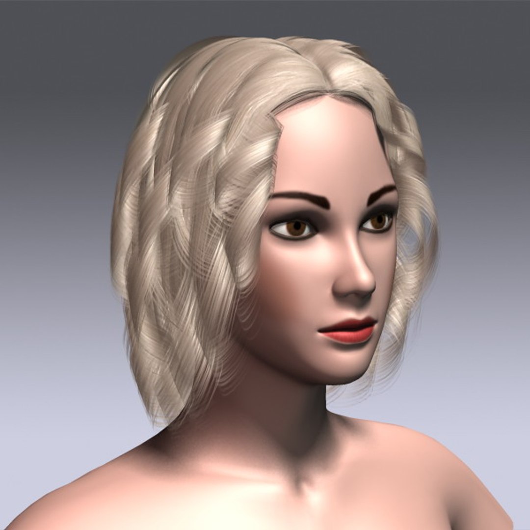 3d Model Jennifer Hair
