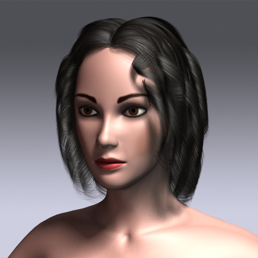3d Model Jennifer Hair