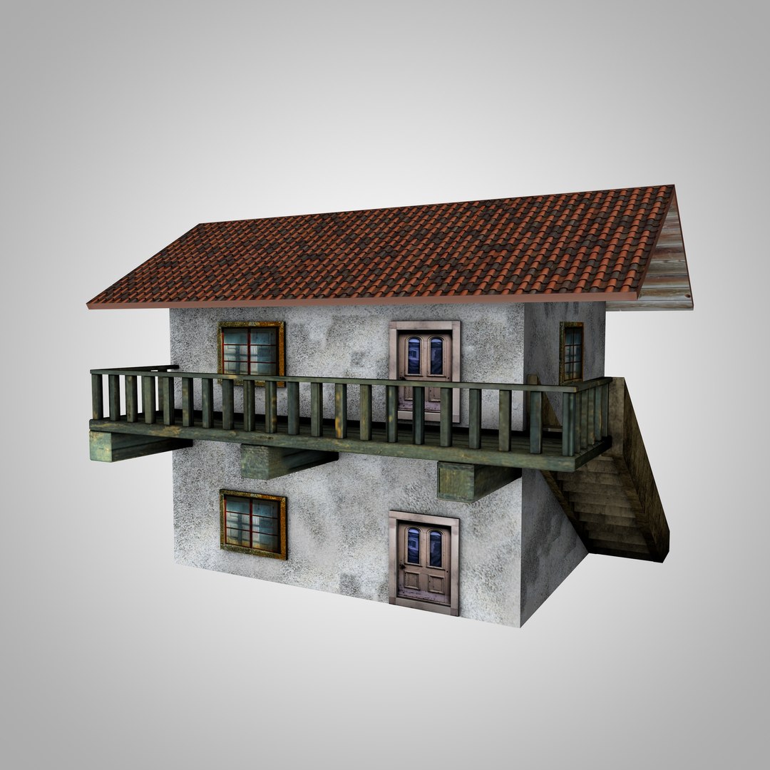 small house 3d obj