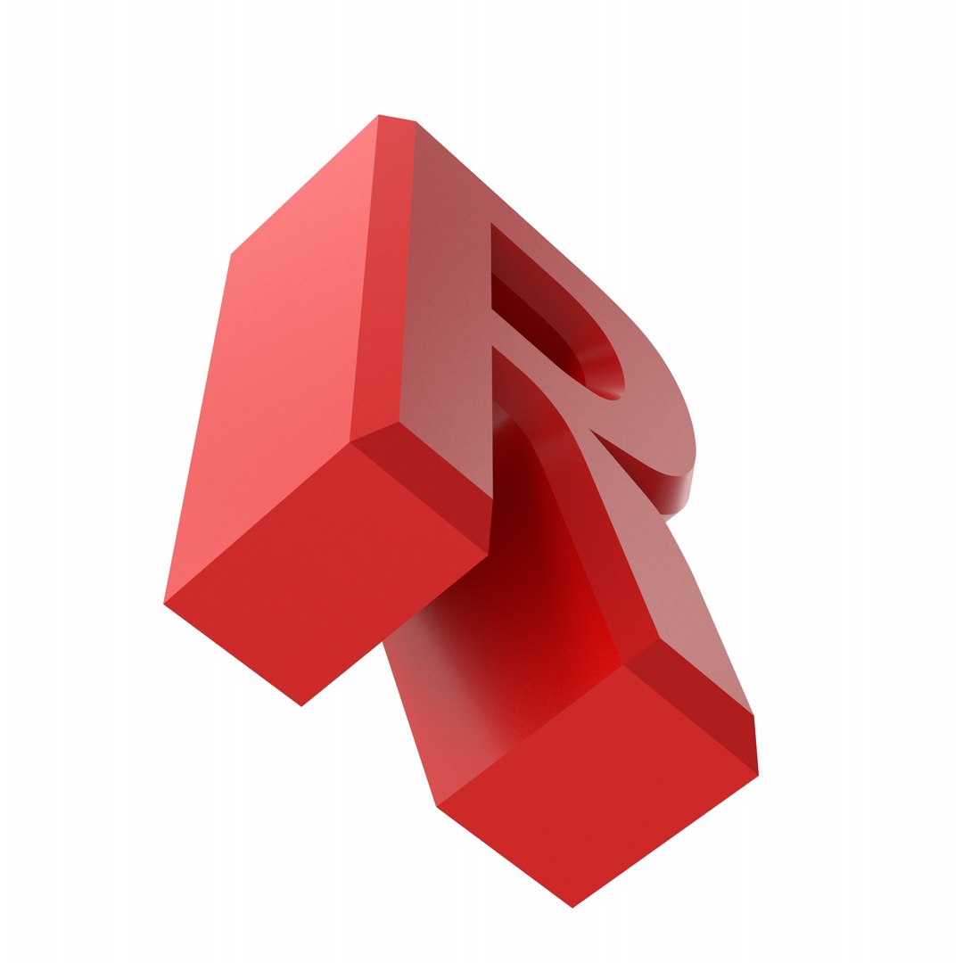 3D Letter R - TurboSquid 2272762