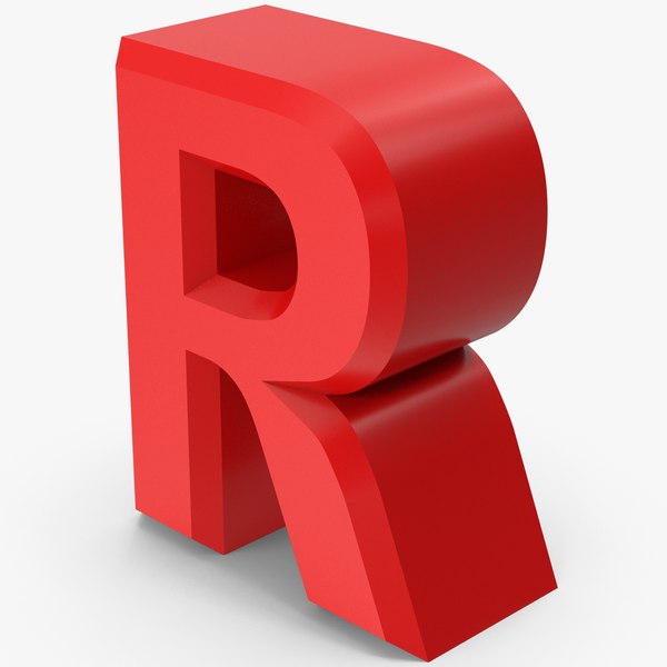 modelo 3d Letra R - TurboSquid 2272762