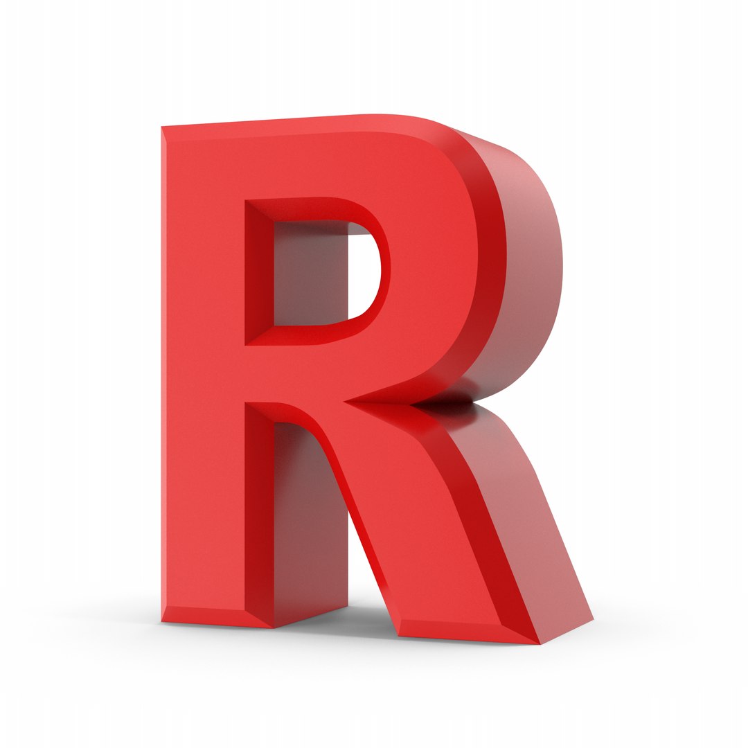 3D Letter R - TurboSquid 2272762