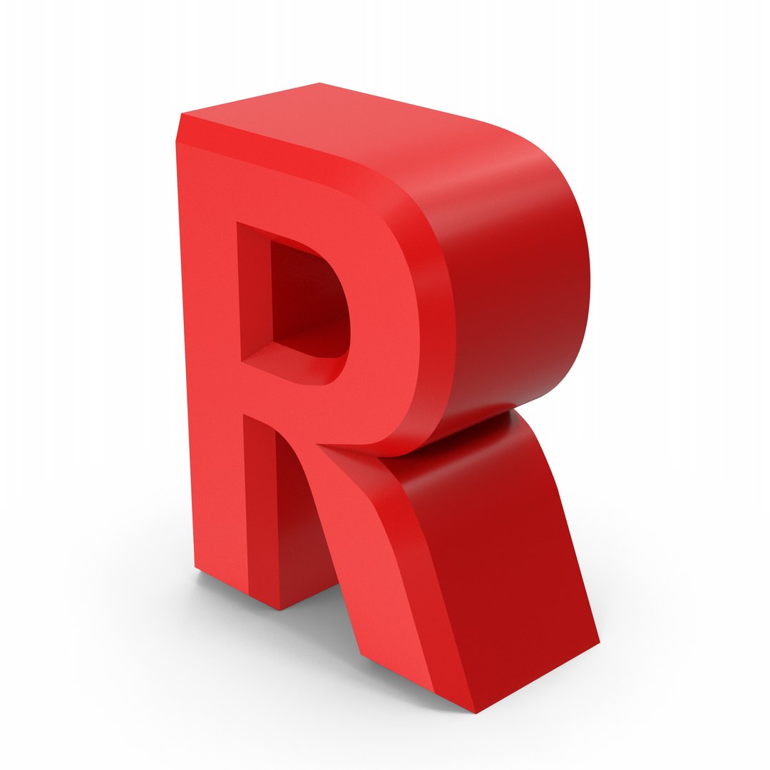 3D Letter R - TurboSquid 2272762
