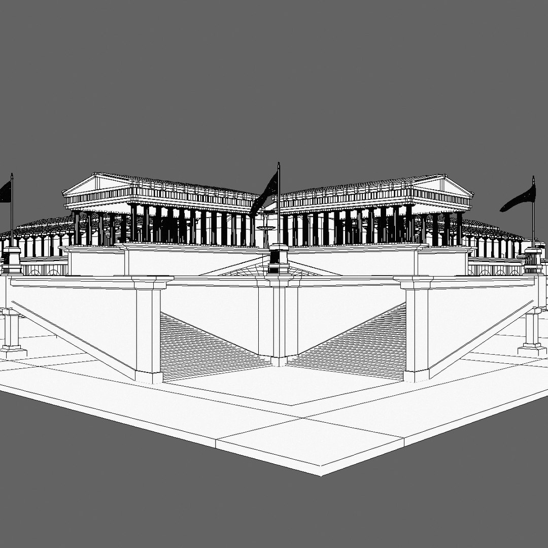 Historic Theater - 3d Model