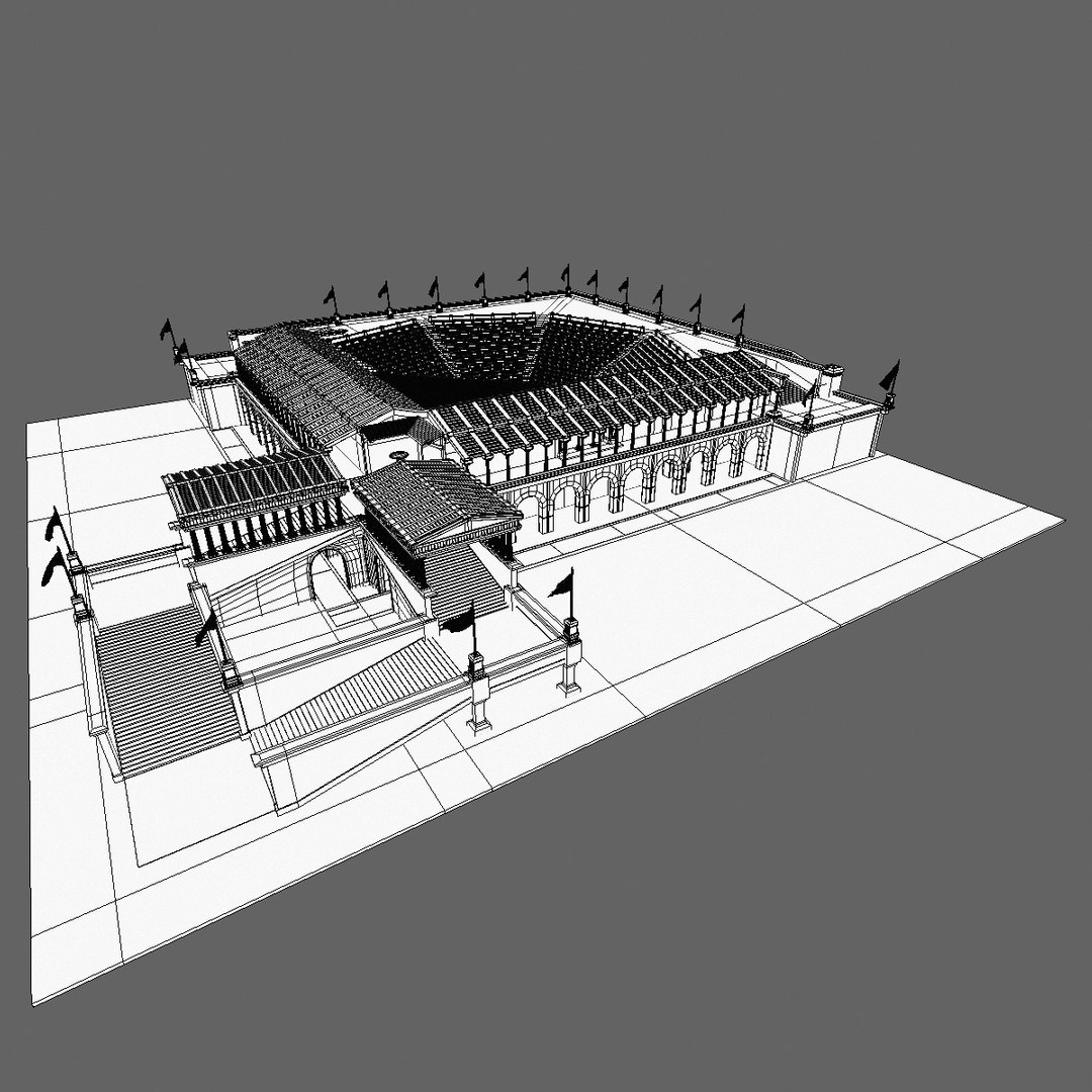 Historic Theater - 3d Model