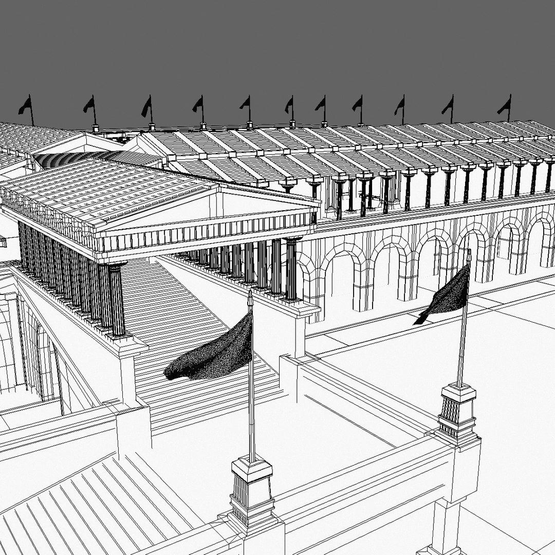 Historic Theater - 3d Model