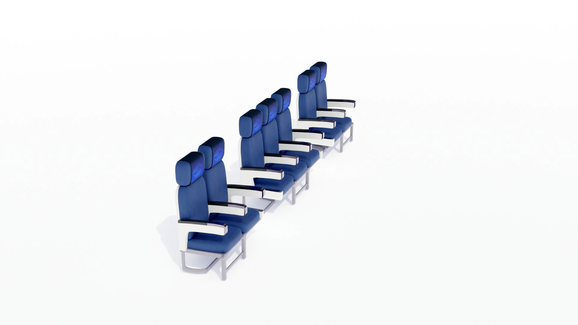 Coach Class Seats 3d Max