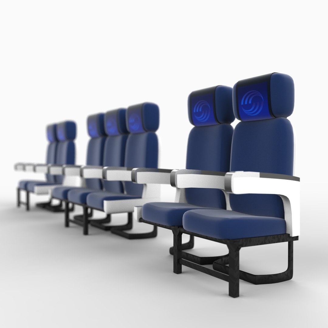 Coach Class Seats 3d Max