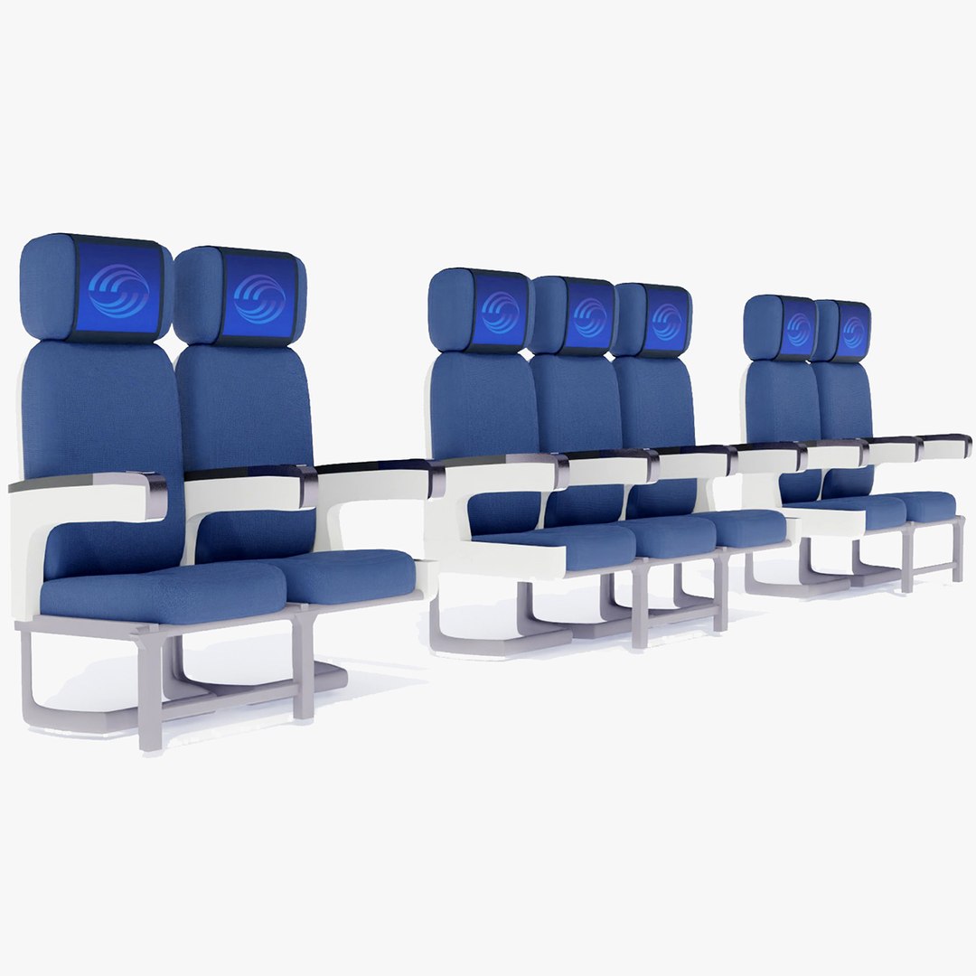 Coach Class Seats 3d Max