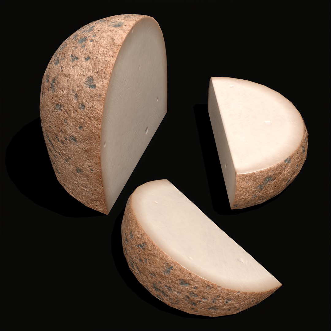 3D Medium Gouda Cheese Chunks Model - TurboSquid 1941073
