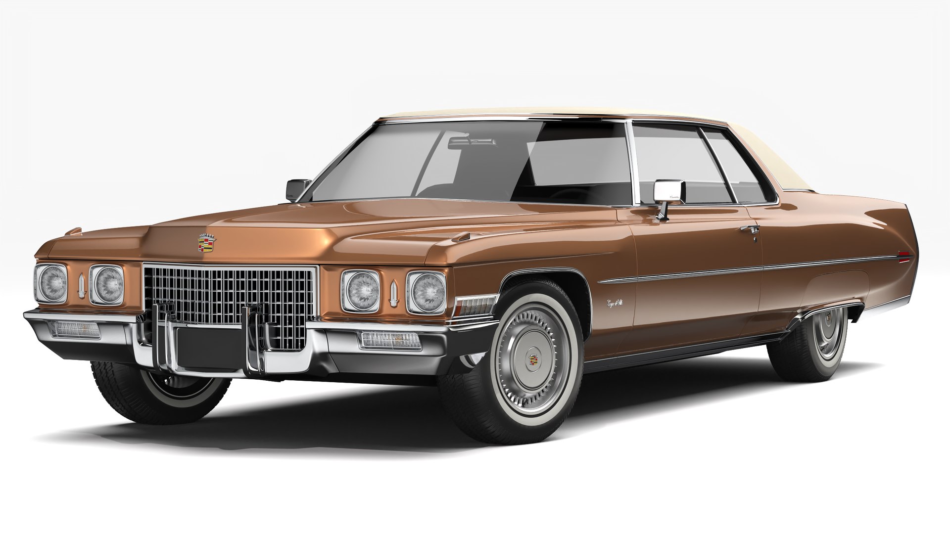 3D Cadillac Coupe De Ville 1971 Model - TurboSquid 1982478