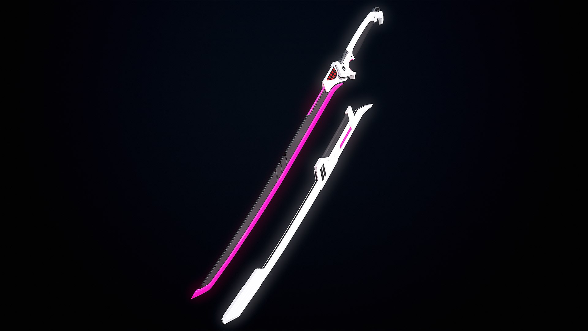 Sci-Fi Sword 02 PBR Model - TurboSquid 2036269