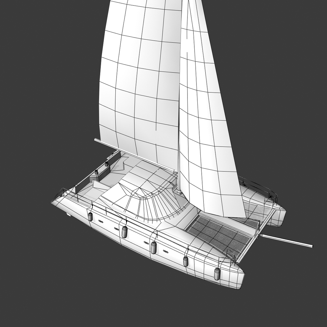 3d Catamaran Model