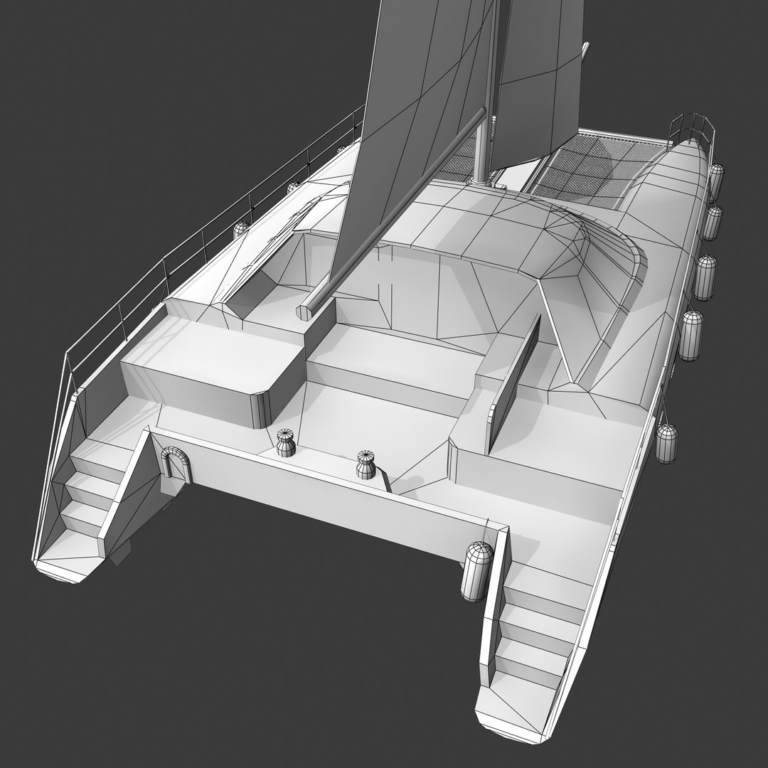 3d Catamaran Model
