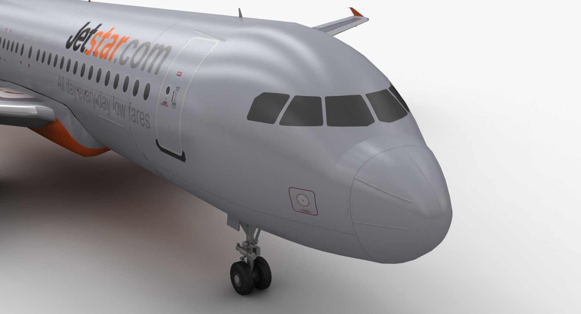 3d model airbus a320 jetstar