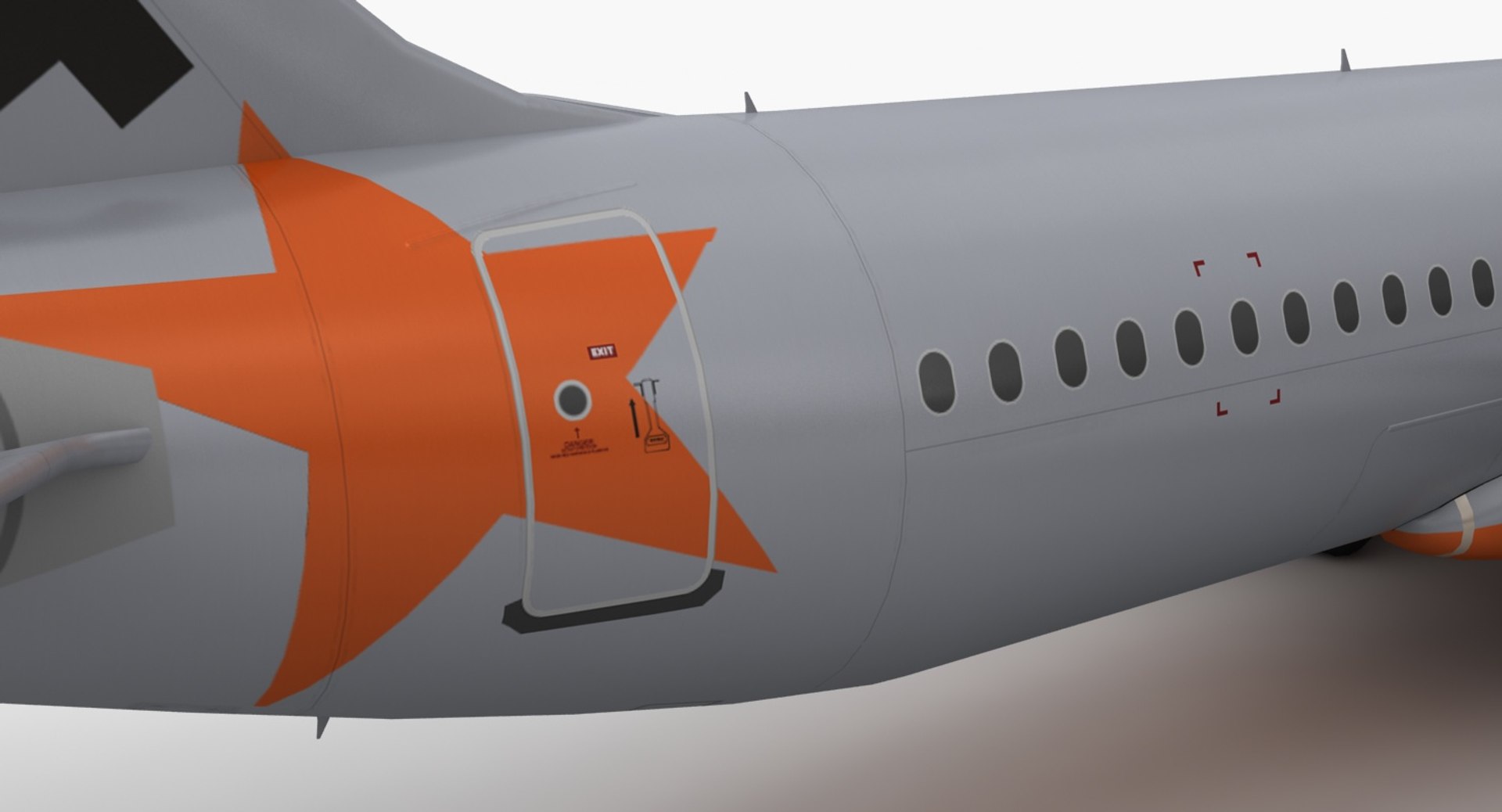 3d model airbus a320 jetstar