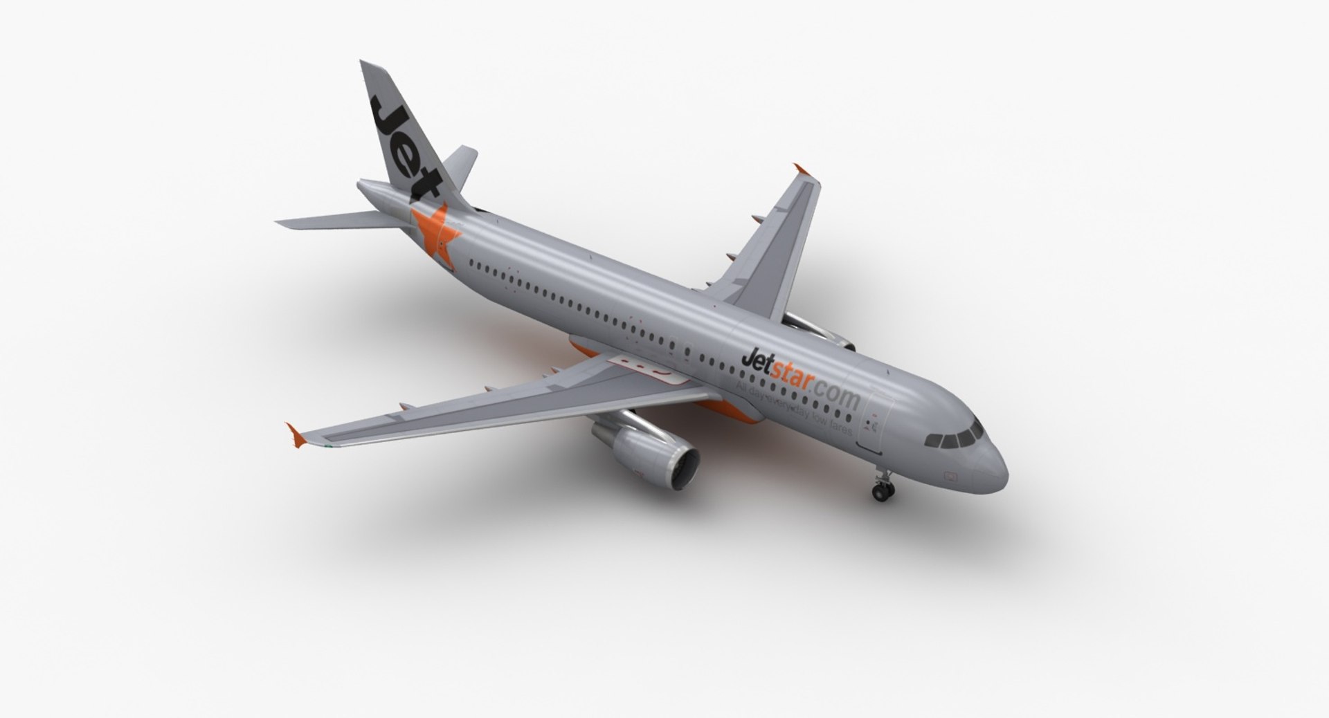 3d model airbus a320 jetstar