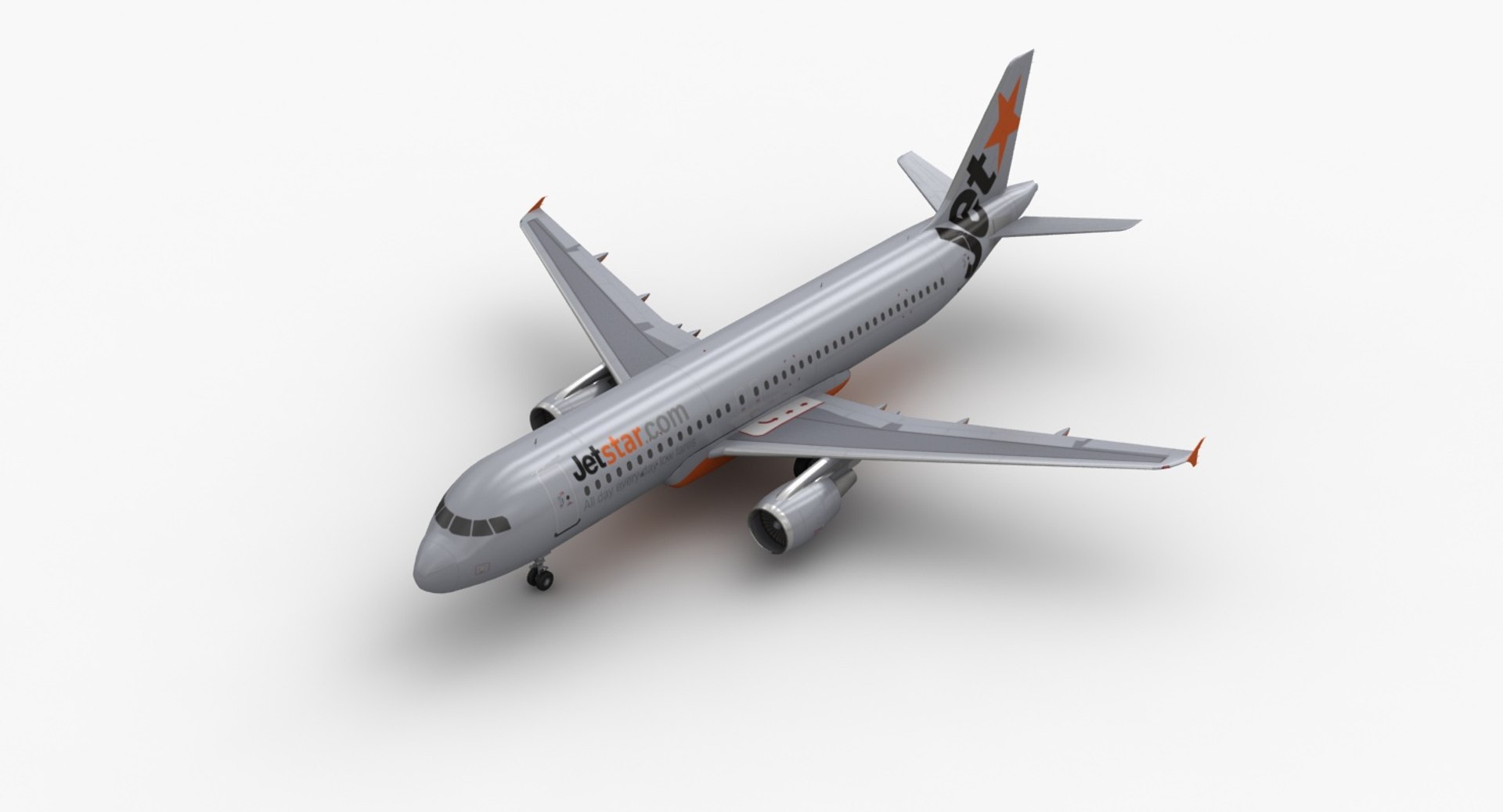 3d model airbus a320 jetstar