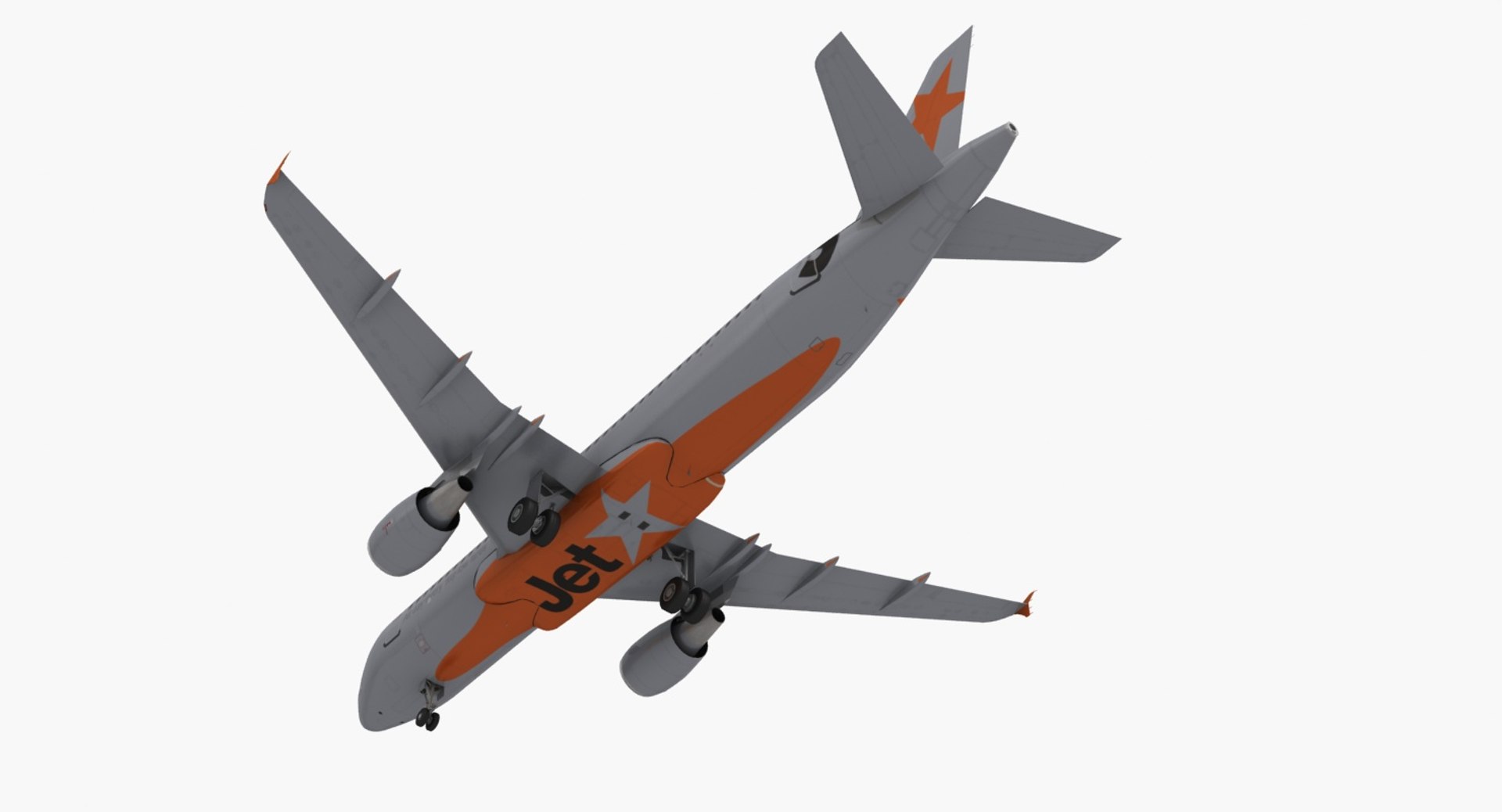 3d model airbus a320 jetstar