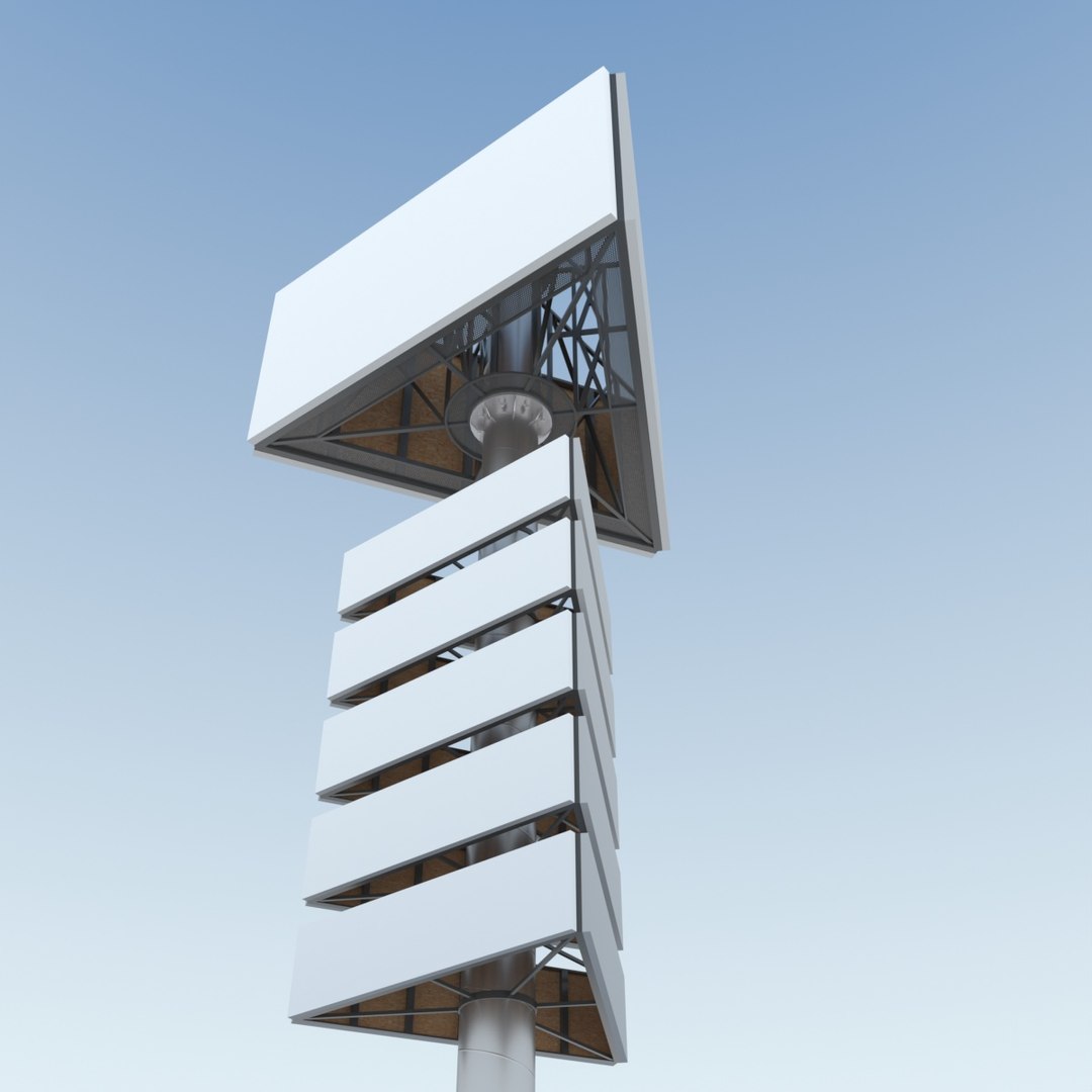 Signage Totem Model - TurboSquid 1433203